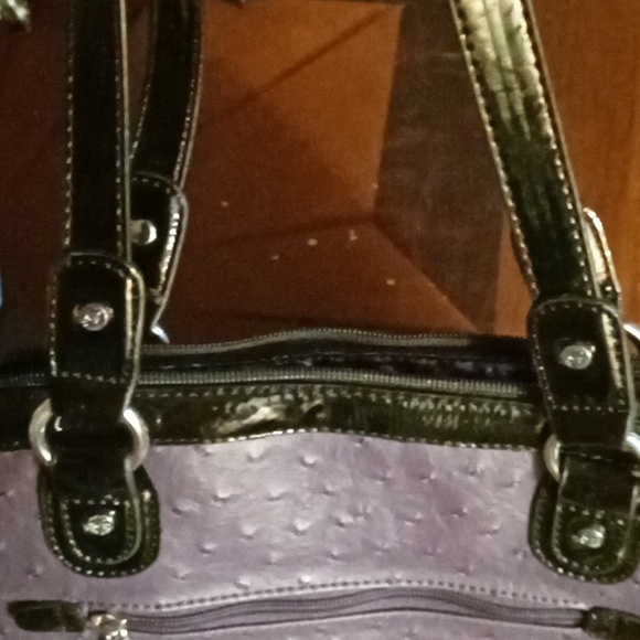 Grace Adele | Bags | Grace Adele Ostrich Print Handbag | Poshmark